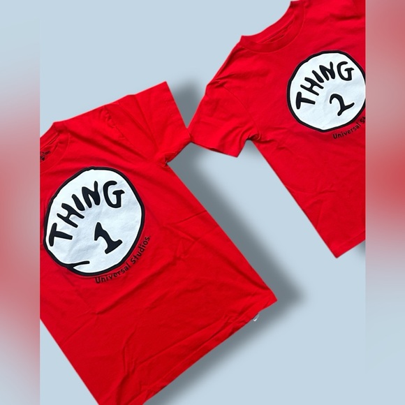 Universal Studio | Tops | Universal Studios Thing Thing 2 Red T Shirt ...